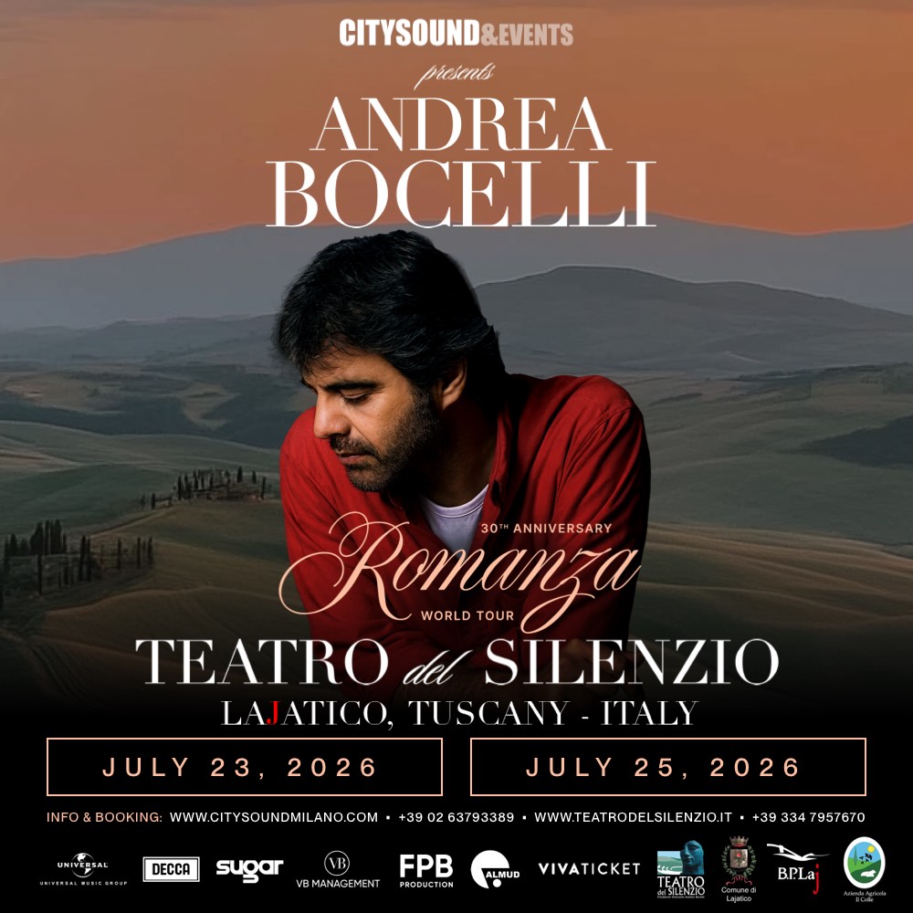ANDREA BOCELLI - TEATRO DEL SILENZIO 2026 - City Sound Milano