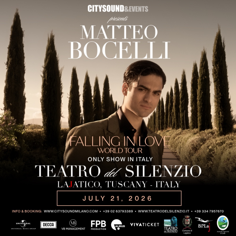 ANDREA BOCELLI - TEATRO DEL SILENZIO 2026 - City Sound Milano